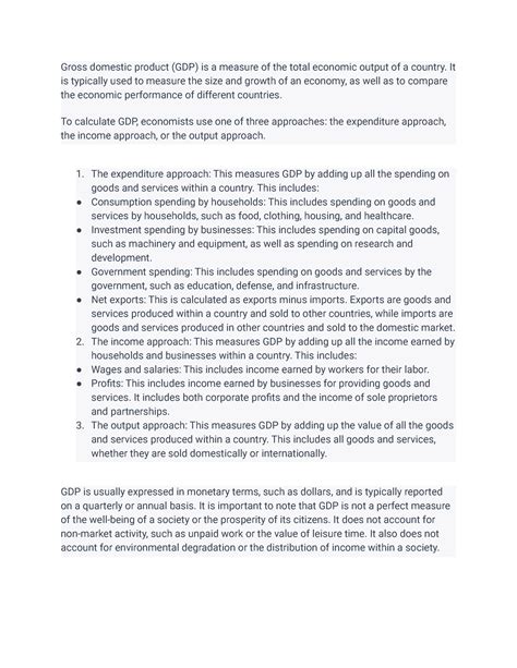 Gdp Accounting Macroeconomics Lecture Notes 2022 2023 Gross Domestic Product Gdp Is A