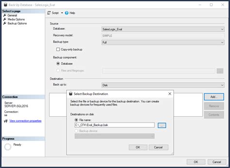 Back Up And Restore An Infor Crm Slx Database Customer Fx
