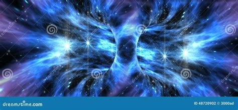 Exotic Wormhole Formation Stock Illustration Illustration Of Nebula 48720902