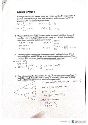Part Tutorial Chapter Statistic Studocu