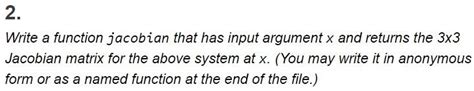 Solved Here Is The Definition Of A Nonlinear System Of 3