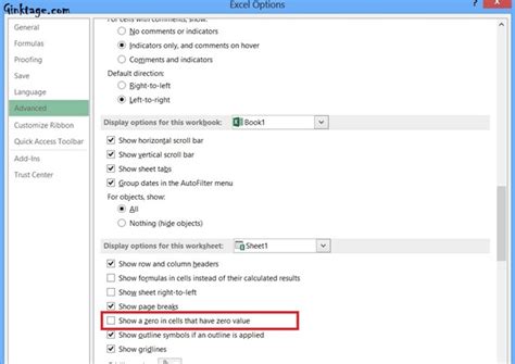 Display Blank Cell When It Contains Zero In Excel 2013 Developer Publish