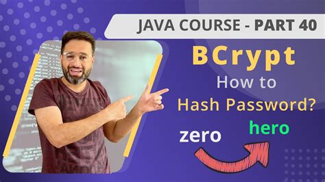 How To Hash Passwords Using Bcrypt In Java Youtube