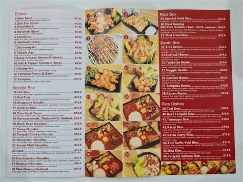 Menu At Lara Sushi Noodle Restaurant Lara