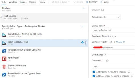 Pipeline To Run Docker Container And Execute Cypress Tests Against It