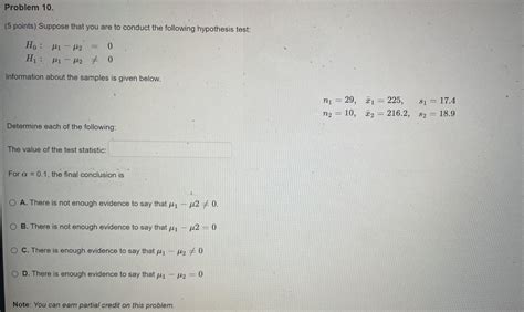 Solved Points Suppose That You Are To Conduct The Chegg Com