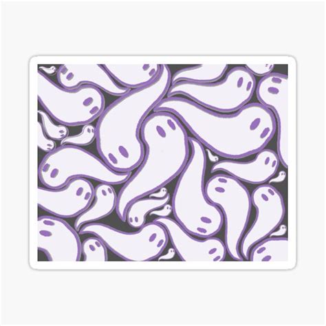 Cute Asexual Ghost Sticker For Sale By Edgymarshmellow Redbubble