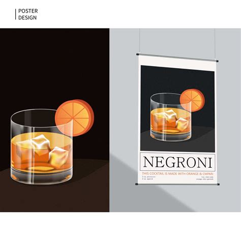 칵테일 포스터 디자인 일러스트 포트폴리오 크몽