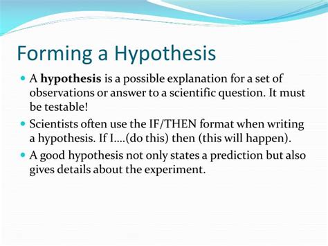 PPT Identifying Variables And Forming A Hypothesis PowerPoint Presentation ID 2464625