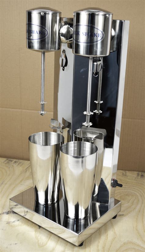 New 110V Commercial Stainless Steel Milk Shake Machine Double Head ...