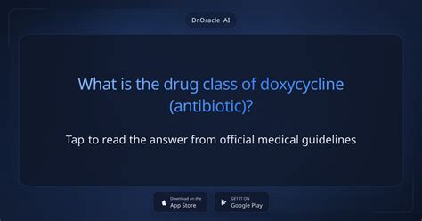 What Is The Drug Class Of Doxycycline Antibiotic What Is The Drug Class Of Doxycycline Antibiotic