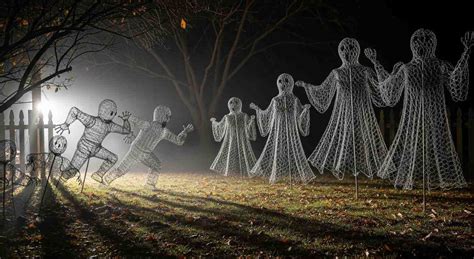 Diy Chicken Wire Ghosts For Spooky Halloween Decor Amenity Home