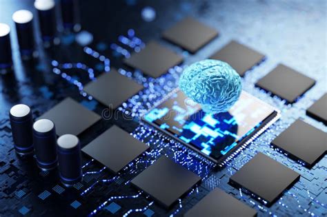 Neuro Interface Artificial Brain Microprocessor With Artificial Intelligence Training An
