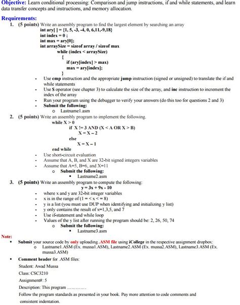 Solved Objective Learn Conditional Processing Comparison Chegg