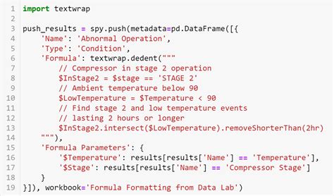 Basic Formatting Tips For Workbench Formulas Pushed From Data Lab Seeq Data Lab Seeq