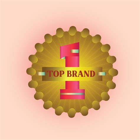 Top Brand Logo Number One Vector Illustration 19153326 Vector Art At