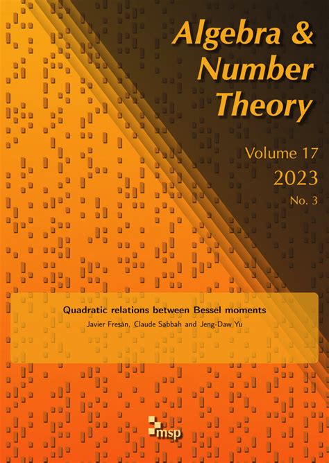 Pdf Quadratic Relations Between Bessel Moments