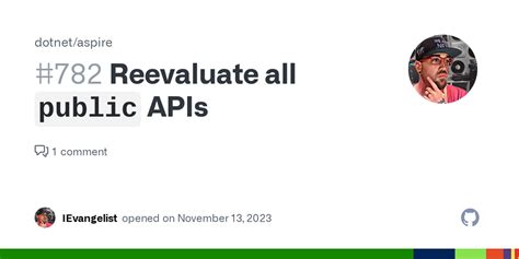 Reevaluate All `public` Apis · Issue 782 · Dotnetaspire · Github