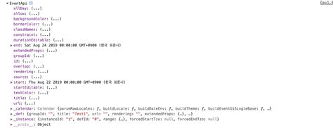 Script로 Fullcalendar Events 띄우기 Yuho Jeong