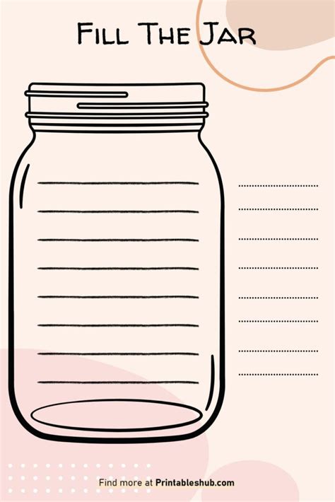 Mason Jar Template For Word Dzixy Bottle Sealed Jar Clear Stamps And