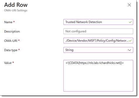 Trusted Network Detection Richard M Hicks Consulting Inc