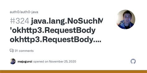 java lang nosuchmethoderror ok3 requestbody ok3 requestbody create byte[] ok3