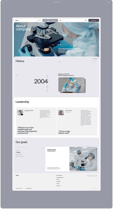 Biotech Biotechnology Manufacturers Website Web Design