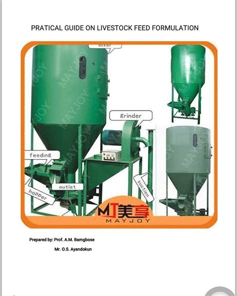 Practical Guide On Livestock Feed Formulation Agriculture Nigeria