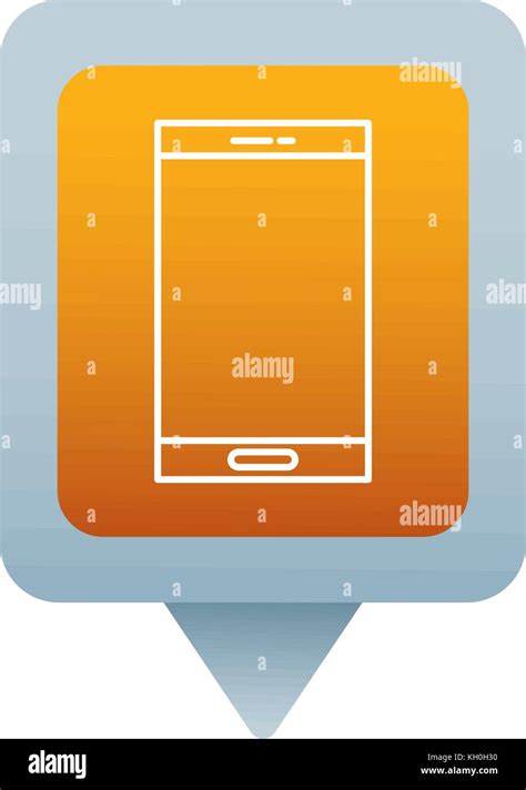 Mobile Phone Social Media Square Pointer Web Stock Vector Image And Art Alamy