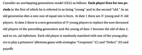 Consider An Overlapping Generations Model Olg As