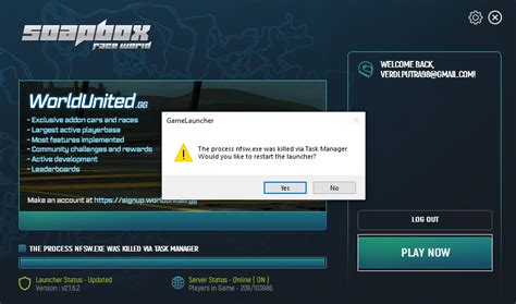 Cant Play The Game · Issue 100 · Soapboxraceworld Gamelauncher Nfsw · Github