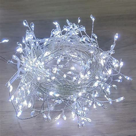 2pcs 1pcs Fairy Firecracker String Light 3m 100leds 6m 200leds Waterproof Copper Wire Light