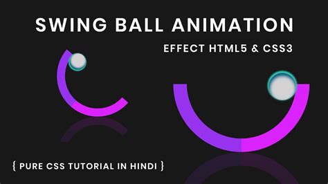 Swing Ball Animation Css Css Animation Css Effects Css Tutorials In Hindi Code4education