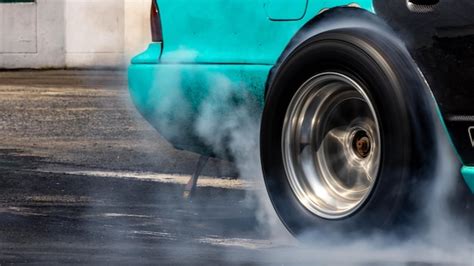 Premium Photo Car Burnout Wheels Tire With White Smokecar Wheel