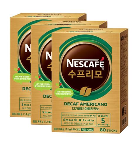 네스카페 수프리모 디카페인 80t X 3개 티몬