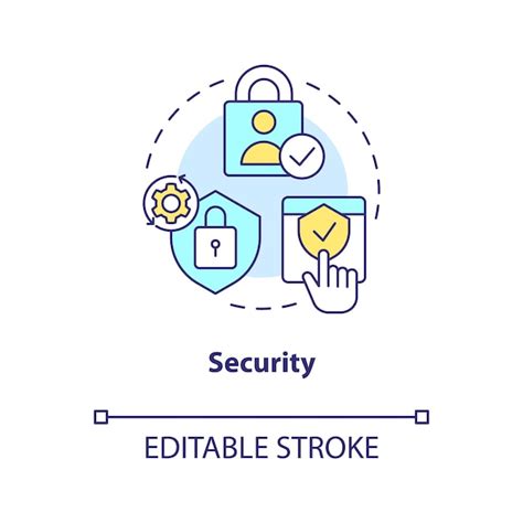 Premium Vector Security Concept Icon