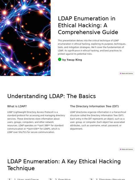 Ldap Enumeration In Ethical Hacking A Comprehensive Guide Pdf Security Computer Security
