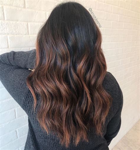 Chocolate Brown Hair Color With Auburn Highlights