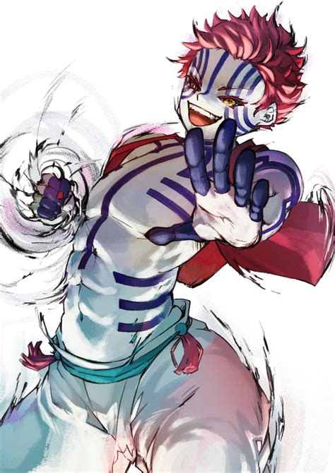 Akaza Kimetsu No Yaiba Drawn By Hatski Sin Danbooru