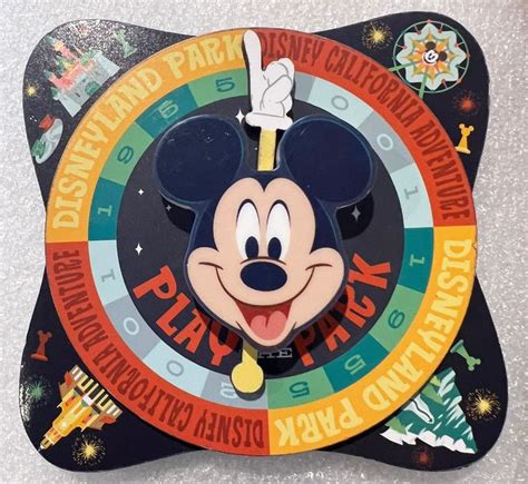 Mickey Mouse Play In The Parks Spinning Square Magnet Disney Parks S01