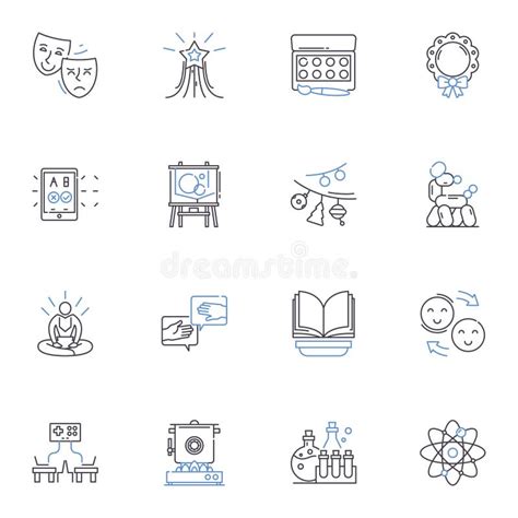 Experimentation Line Icons Collection Innovation Testing Analysis Hypothesis Research