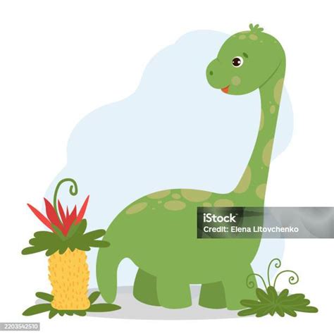 인사말 카드 디자인에 대 한 재미있는 공룡의 귀여운 세트 사랑 스러운 귀여운 선사 시대 파충류 벡터 일러스트 레이 션 공룡에 대한 스톡 벡터 아트 및 기타 이미지 Istock