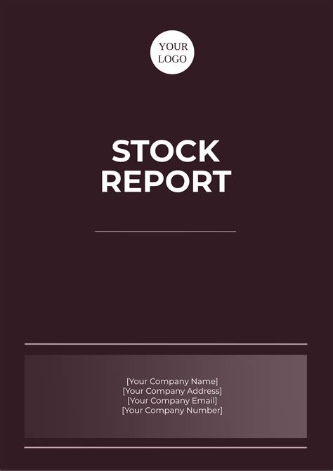 FREE Stock Report Templates Examples Edit Online Download
