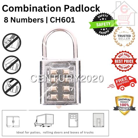 Combination Padlock Push Numbers Button Combination Pad Lock CH Shopee Malaysia