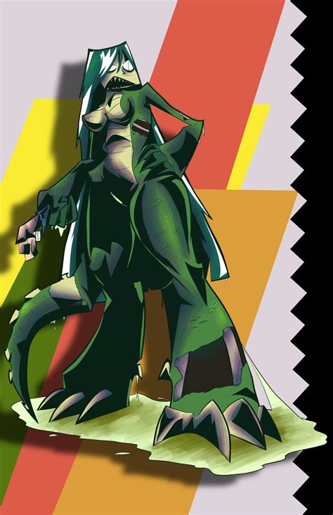 Scp 682 Monster Girl Etsy