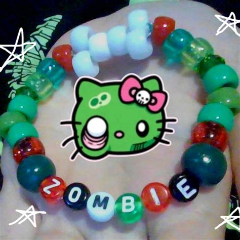 Zombie Kandi Bracelet Kandi Bracelets Diy Kandi Bracelets Kandi Patterns