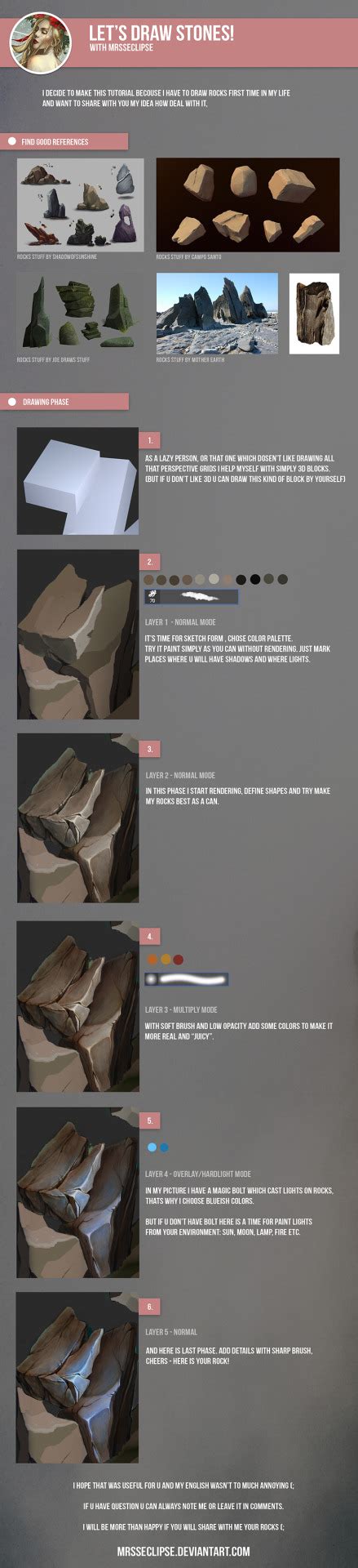 Stone Tutorial By MrssEclipse How To Art