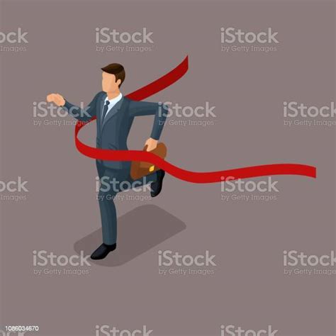 유행 아이소메트릭 3d 실업가 실행 어두운 배경에서 분리 하는 승리 젊은 사업가 성공 경쟁 처음 하는 운동 경영자에 대한 스톡 벡터 아트 및 기타 이미지 Istock