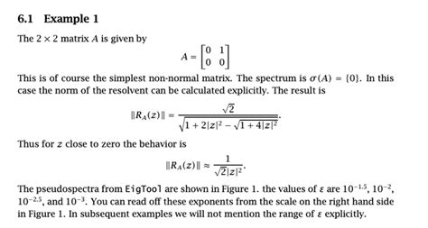 Pseudospectra Of Matrix Raskmath