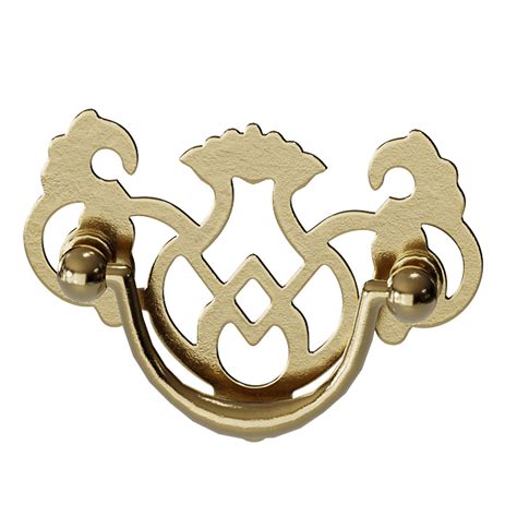 Chippendale Bail Pull Bright Solid Brass Image 6